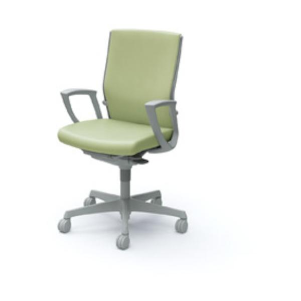 ■仕様 エスクードチェアハイバックリング肘付 グレーシェル双輪キャスター    【重量】 21KG 【入数】 1点 【原産国】 000 C445GRPB22