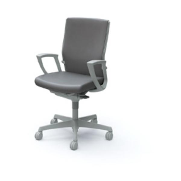 ■仕様 エスクードチェアハイバックリング肘付 グレーシェル双輪キャスター    【重量】 21KG 【入数】 1点 【原産国】 000 C445GRPB24