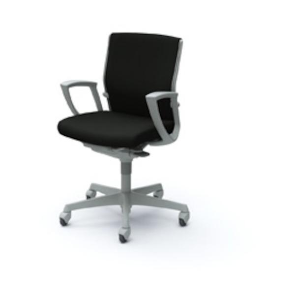 ■仕様 エスクードチェアローバックリング肘付 グレーシェルゴムキャスター    【重量】 20KG 【入数】 1点 【原産国】 000 C443CRFFW1