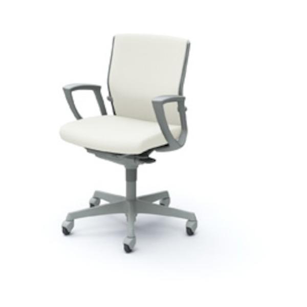 ■仕様 エスクードチェアローバックリング肘付 グレーシェルゴムキャスター    【重量】 20KG 【入数】 1点 【原産国】 000 C443CRFFW3