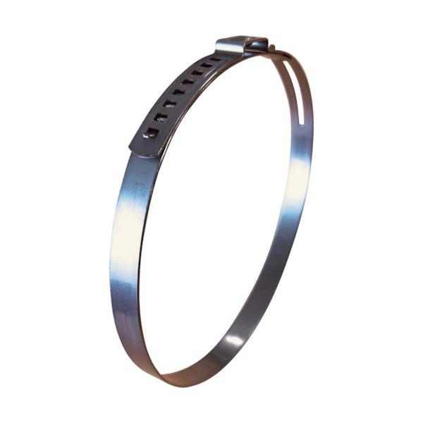 ●最大径(mm):80 ●最小径(mm):71.5 ●バンド幅(mm):7 ●厚さ(mm):0.6 ●最大推奨加締め荷重（N）:2400 ●材質/仕上:ステンレス(UNS S30400) ●注意:加締めにあたっては、イヤークランプ用マニュア...