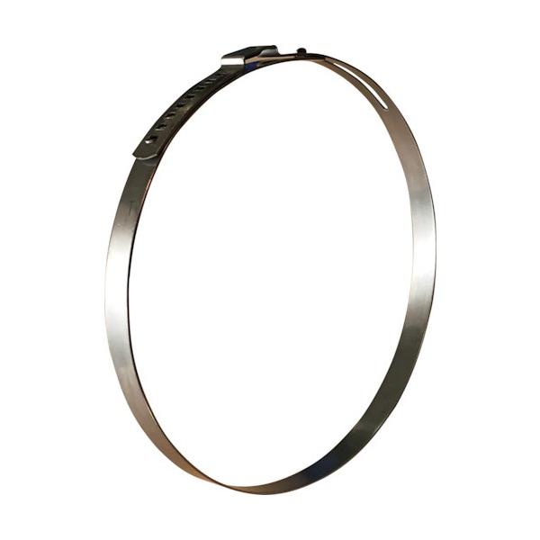 ●最大径(mm):98 ●最小径(mm):89.5 ●バンド幅(mm):7 ●厚さ(mm):0.6 ●最大推奨加締め荷重（N）:2400 ●材質/仕上:ステンレス(UNS S30400) ●注意:加締めにあたっては、イヤークランプ用マニュア...