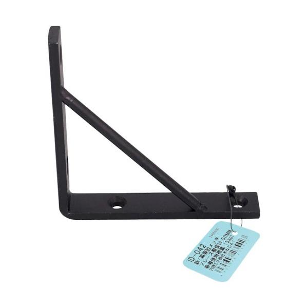 厚みのある鉄板を使用した金具をブレースで補強した棚受けです。   そのままでも強い、厚みのあるL字金具にブレースを付けて強さと雰囲気を追加した棚受け金具を作りました。  小さめの60サイズから120サイズまで4種類ありますので棚板に最適な金...