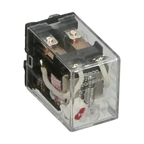 ■特徴 パワー開閉の小形汎用リレーです。 ■仕様 コイル定格:DC24V36.9mA 接点構成 2c 接触機構 シングル 接点材質: Ag合金 端子構造 プラグイン端子 保護構造:閉鎖型（ケース入り） 動作表示付    【重量】 40G 【...