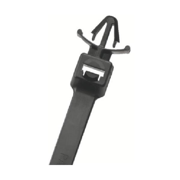 商品画像はイメージ画像です。実際とは異なる場合がございます。 ■特徴 パネルへの取り付けは、結束バンドのヘッドを取付穴に押し込むだけでできます。 ウイングによる一定の締め付け効果によって、安定した確実な固定ができます。 耐候性ナイロン66製...