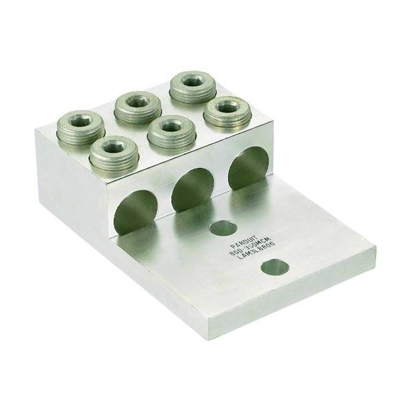 商品画像はイメージ画像です。実際とは異なる場合がございます。 ■仕様 アルミ製メカニカルコネクター 2穴3バレルラグ 電線サイズAWG2-600kcmil   【入数】 1点 LAM3LB600121