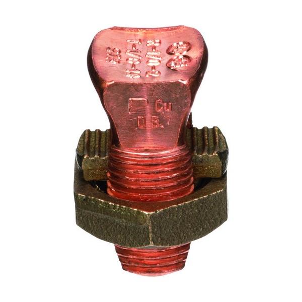 商品画像はイメージ画像です。実際とは異なる場合がございます。 ■仕様 スプリットボルト 銅製 電線サイズ：AWG8（単線）-750kcmil   【入数】 1点 SBC7501