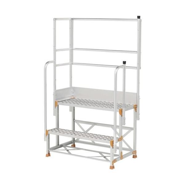 ■特徴 手すりの高さを900mm、1100mmどちらの高さでも使用する事ができる兼用手すり  ■用途 作業台からの転落防止用に。  ■仕様 手すり高さ900mm・1100mm兼用タイプ  ■セット内容 FGN-YT4×1 FGN-HTX×1...