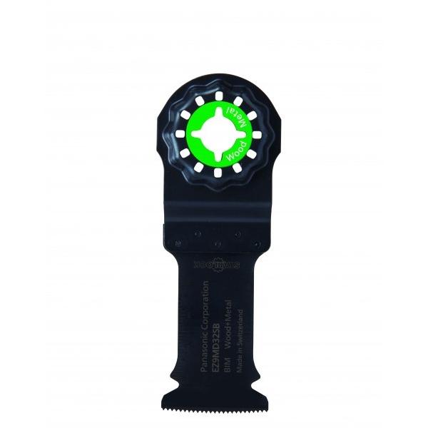 材質:バイメタル 刃幅(mm):32 刃長(mm):50 山数:20 対象部材と切断深さ:木材50mm、樹脂50mm、軟鋼・非鉄金属1mm、鉄丸釘○ ●おすすめ用途:木材・石膏ボードポケット/釘、鋼管切断   【入数】 1P EZ9MD32SB