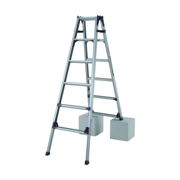 商品画像はイメージ画像です。実際とは異なる場合がございます。 ■特徴 55mm幅広踏ざん採用で、昇降しやすく作業性がアップするアルミ製脚立です。 伸縮操作レバーにダブルロック機構を採用した安全性重視設計です。 アルマイト加工（支柱のみ）によ...