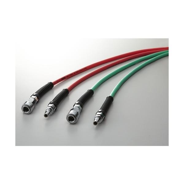 ■特徴  柔軟・軽量で操作性に優れています。 当社テクノフレックスと比べ、約2倍の滑り性があります。  ホースガード付きで折れにくいです。 金具 ソケット:SOCL6.5（ワンタッチロックタイプ） プラグ:DPC6.5（スタンダードタイプ）...