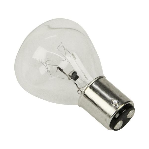 ●パトライト回転灯用の電球です。 ●回転灯用電球。 ●耐震用です。 ●電球規格:120V40W ●電球形状:ガラス球RP35・口金BA15D  D120V40W24