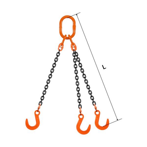 ■特徴 ウィナー・グレード10を使用した4本吊り用チェーンスリングです。 摩耗に強く、長期間使用可能です。 日常点検、年間定期点検が容易に行えます。 ■仕様 ASTM973/A973M-01に基づいたチェーンを使用。 使用荷重を記入したタグ...