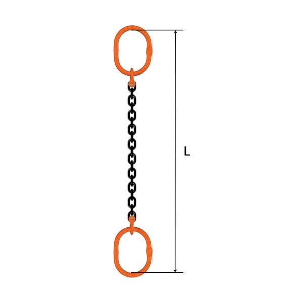 ■特徴 ウィナー・グレード10を使用した1本吊り用チェーンスリングです。 摩耗に強く、長期間使用可能です。 日常点検、年間定期点検が容易に行えます。 ■仕様 ASTM973/A973M-01に基づいたチェーンを使用。 使用荷重を記入したタグ...