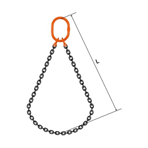 ■特徴 ウィナー・グレード10を使用した2本吊り用チェーンスリングです。 摩耗に強く、長期間使用可能です。 日常点検、年間定期点検が容易に行えます。 ■仕様 ASTM973/A973M-01に基づいたチェーンを使用。 使用荷重を記入したタグ...