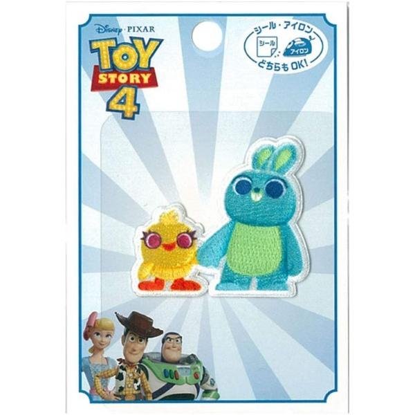 大人気のディズニーキャラクター「トイストーリー」のワッペンです。  パイオニア (C) Disney Pixar TOY STORY 4 トイ・ストーリー4 ダッキー&amp;バニー アイロン・シール両用ワッペン MY6003-MY457 ...
