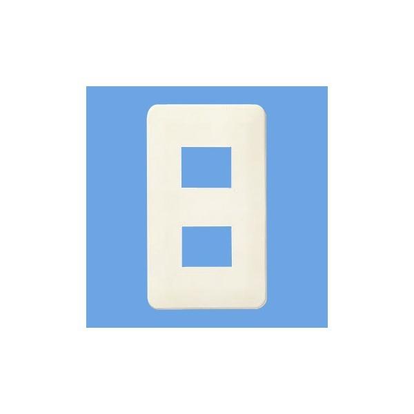 パナソニックフルカラー配線器具用プレート  【サイズ】 電材パーツ 【カラー】 ミルキーホワイト 【入数】 1枚 WN6002W