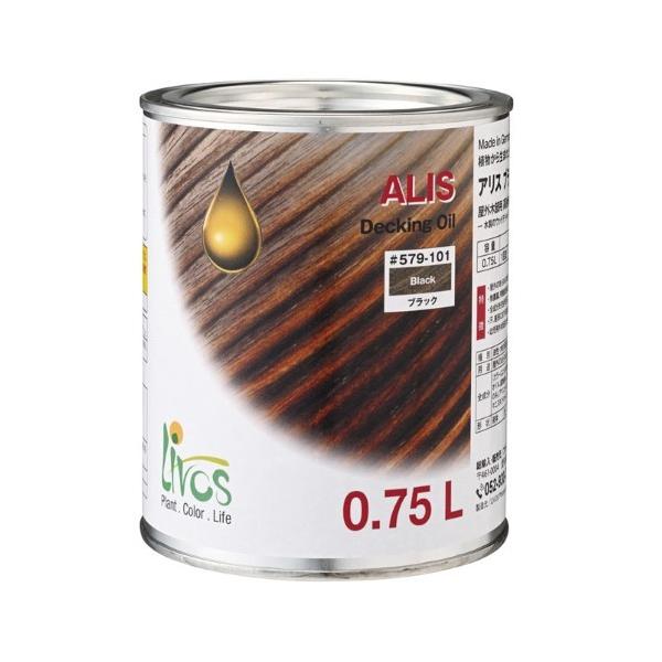 木製サイディングやデッキなど屋外製品に最適な塗料 自然 健康 塗料  【サイズ】 0.75L 【カラー】 ブラック 【重量】 0.9kg 【入数】 1缶 579101075