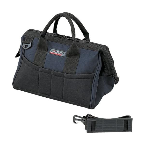 ■特徴 小型工具から電動工具まで収納可能です。 PVC加工で耐久性抜群、耐光性抜群、収納性抜群でスタイリッシュデザインです。  ■用途 電動工具（インパクト、グラインダーなど）収納可能。  ■仕様 内ポケット10個付外ポケット5個付 ショル...