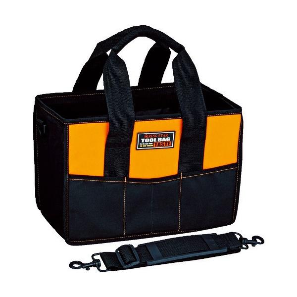 サイズ(mm):350（L)×200（W)×240（H) 内側ポケット:15箇所 カラー:オレンジ 耐久性・耐光性に優れた素材を使用しています。 収縮自在、肩パット付、耐久性のあるショルダーベルトです。 強度面、坊水面にも優れたコーティング...