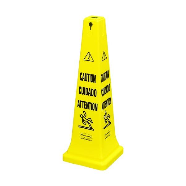 ■特徴 視認性の高いカラーで歩行者の注意を喚起するセーフティーコーンです。 「CAUTION(英語)」「CUIDADO(スペイン語)」「ATTENTION(フランス語)」 ANSI(米国規格協会)とOSHA(米国労働安全衛生法)に準拠したカ...