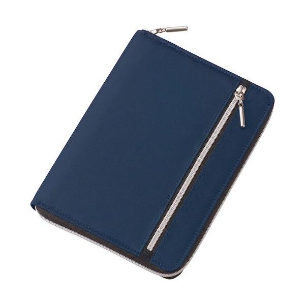 ■特長 収納性に優れたラウンドファスナータイプのノートカバー ■仕様 色:ネイビー 規格:B6 縦(mm):200 横(mm):150 ノート色:ホワイト 型番:CN162K 厚さ(mm):22 ■付属品 B6ドット方眼ノート（25行・64...