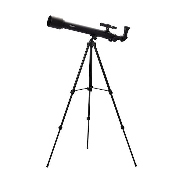 ■特徴 フリーストップ式で直感的な操作ができる天体望遠鏡 ●接眼レンズ系が大きく見やすいアイピース●スマホアダプター付き ■仕様 スマホ撮影可能 ■材質 鏡筒・三脚＝アルミニウム、架台＝ABS ■セット内容 鏡筒（屈折式）、フリーストップ式...
