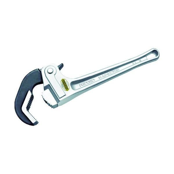 ●くわえられる管呼び寸法:〜80A ●くわえられる管外径（mm）:〜89 ●全長（mm）:450 ●モデル:18 ●材質/仕上:アルミ ●原産国:アメリカ ●コード番号:433-2245 ●バネ組み込みジョーにより、ラチェット機能のように使...