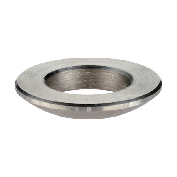 商品画像はイメージ画像です。実際とは異なる場合がございます。 ■特徴 円錐シートと組み合わせて、ボルトと座面が垂直でない場合等に使います。 座面の角度を約3度まで補正します。  ■用途 鋳物、ストラップ等傾斜面のボルト固定に。  ■仕様 形...