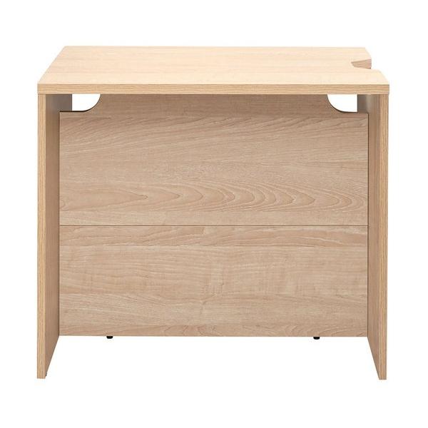 ■特徴 テンポシリーズ ローカウンター W800×D596です。 天板と幕板には配線切り欠きがあり、クランプ式コンセントタップやモニターアームの設置にも対応できます。 天板の切り欠きは、左右どちらの向きにも取り付け可能です。 テンポ ローカ...