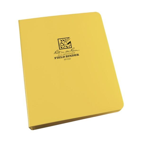 ■特徴 RITE IN THE RAIN社4 5/8×7（178×117mm）ルーズリーフ用バインダーです。 最大で12.7mmもしくは25.4mmの束のルーズリーフを収納することができます。  ■仕様 タテ型6穴 ●色：イエロー ●縦(m...