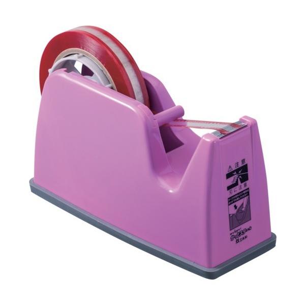 ■特徴 100m巻のPETテープも使用できるディスペンサーです。  小径テープにも対応しています。  テープをガイド下に通すことで切りやすくなります。  セロハンテープはもちろんOPPテープ、PETテープも使えます。  3色展開で作業場や職...