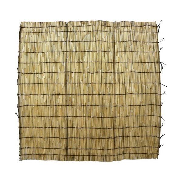 ■特徴 葦と竹は通常のよしずより太い物を使用しています。  編み紐は棕櫚縄を使用、硬く切れにくく、編むと適度の隙間を作り風通しが良いです。  丈夫で長持ちな昔ながらのよしずです。  ■用途 工場や事務所の遮熱、遮光、プライバシー保護に。  ...