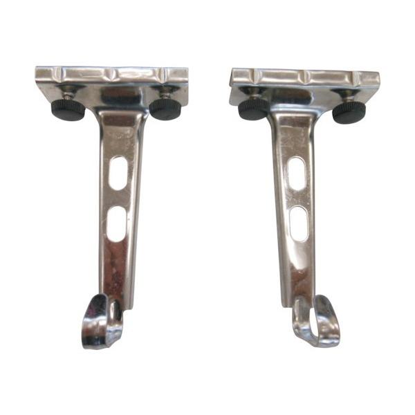 ■特徴 サッシに取り付け可能です ステンレス製でサビにくい作りです。  ■用途 すだれをつり下げ用。  ■仕様 耐荷重3kg ■材質 本体:ステンレス 【内容量】2個×9組【JAN】4958627881648  【入数】 2個 E080