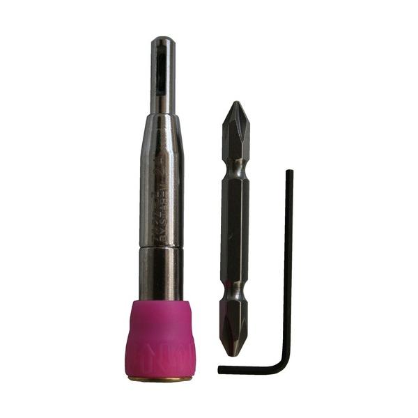 ■特徴 介護用の手摺り金具、階段用の手摺り金具、丁番・補強金具、サッシ金具の取り付けに最適です。 皿穴の中心に一発で下穴があくため、金具がずれません。 替ドリルは市販の鉄工ドリルも取り付け可能です。 階段・介護用手摺り金具、丁番・補強金具、...