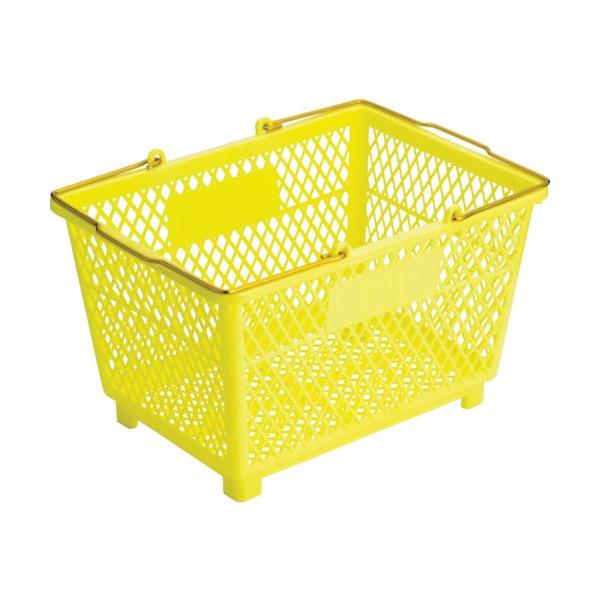 ■特徴 持ち運びがしやすい大きさです。 サイズのバリエーションが豊富です。  ■用途 スーパーの買い物篭。 小物の収納。  ■仕様 積み重ねネスティング式  ■材質 ポリエチレン（PE） ●容量(L):26 ●色:イエロー ●有効内寸(mm...