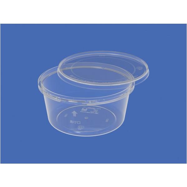 【商品説明】  ●開封タブ方式で開けやすい。  本体のガス抜き機構で発酵食品等による容器の膨らみや、フタの外れを軽減します。  【商品スペック】  ●色:透明  ●外寸(mm):φ120×7  ●材質:PP 【用途】  ●珍味、ふりかけ、乾...