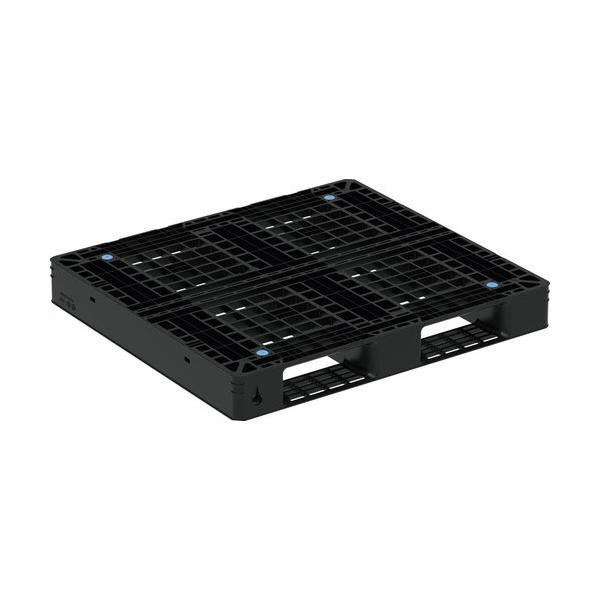 ■特徴 両短辺4ヵ所にPPバンド巻き付け機構を設置しており、荷物の固定が楽に行えます。 ■仕様 片面二方差し ハンドリフト対応 ■材質 ポリプロピレン（PP）    【カラー】 ブラック 【重量】 8KG 【原産国】 日本製 8100520...