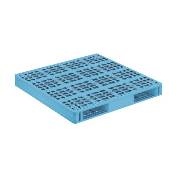 ■特徴 横差しタイプパレットサポーター対応です。 積載面には４本の滑り止めテープを設置。  ■仕様 両面二方差し  ■材質 ポリプロピレン(PP)   【入数】 1点 81695001BL510