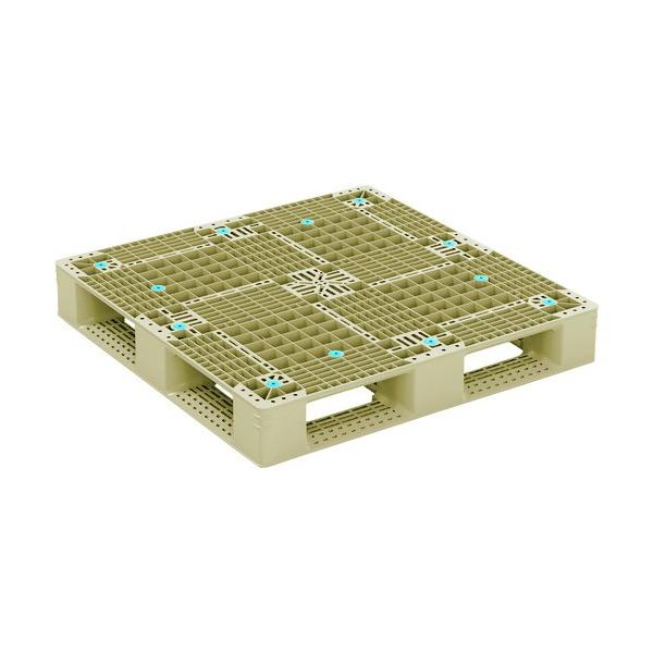 ■特徴 格子リブ構造により剛性をアップさせ、ハンドパレットトラックの乗り上げによる破損を防いでいます。 リブの複数配置により強度を向上させていますので、ハンドパレットトラックの乗り上げによる破損を防ぎます。  ■仕様 片面四方差し 平置き使...