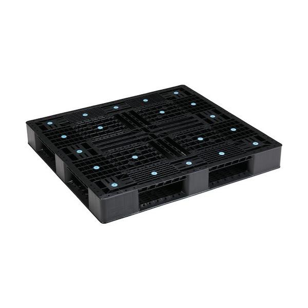 ■特徴 上面・下面が別形状のパレットです。  パレット裏側は「田」の字構造となっています。  ハンドリフトが使用できるパレットです。  ■仕様 片面四方差し ■材質 ポリプロピレン（PP）   【入数】 1点 81300800BKRCP