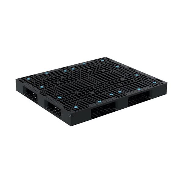 ■特徴 上面・下面が別形状のパレットです。  パレット裏側は「田」の字構造となっています。  ハンドリフトが使用できるパレットです。  ■仕様 片面四方差し ■材質 ポリプロピレン（PP）   【入数】 1点 81310201BKRCP