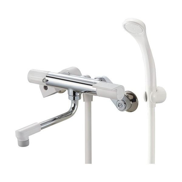 ■特徴 【節水効果約25%】節水効果のあるシャワーヘッドです。 水の勢いはそのままで節水できます。 【熱帯防止タイプ】水栓金具本体が熱くならないよう、熱い湯の通り道を水の壁で覆い熱が帯びるのを防止します。 またお湯側の偏心管には断熱カバーが...