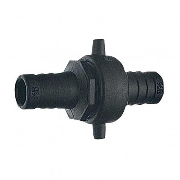 【商品説明】 ホース同士を連結ホースをつないだまま、中央のネジで着脱が可能  ホース接続部直径(mm):20  【材質】 ポリアミド 軸継手 シャフト ジョイント  【入数】 1個 PL20019