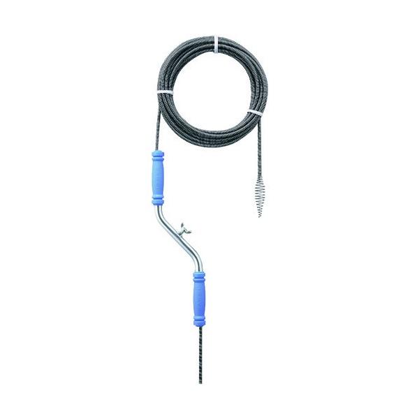 商品画像はイメージ画像です。実際とは異なる場合がございます。 ■特徴 8mmの太いワイヤーでパワフルです。 排水管内をスムーズに通過します。 ダブルグリップで回転させながら、つまりや汚れを粉砕します。  ■用途 排水管のつまりの除去に。  ...