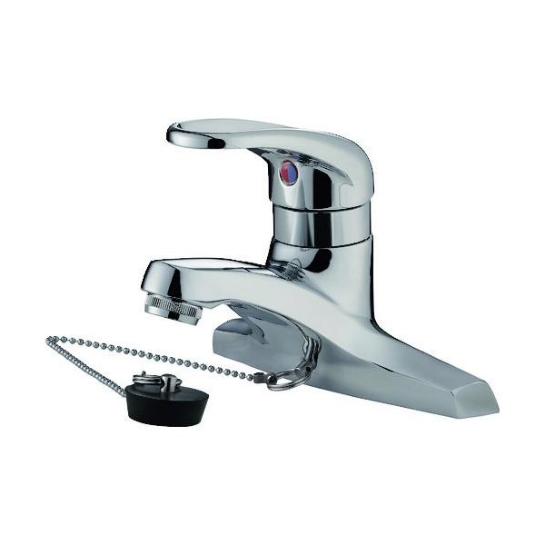 【商品説明】 オールメッキで高級感のあるデザインのシングルレバー混合栓 水はねしにくい泡沫吐水 操作しやすいリングレバーハンドル 台付タイプ ゴム栓付 【用途】 洗面用台付き混合栓。 一般地、寒冷地併用です。 【仕様】 タイプ:洗面所用 【...