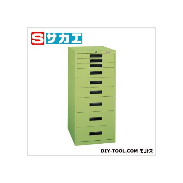 仕切り板が標準装備している為、部品の分類に便利です ●外寸：W500×D550×H1110mm ●カラー：サカエグリーン ●質量：70kg ●H57：3段、H115：3段、H172：3段 ●セット内容（付属品）：各引出しにパーティション2枚...