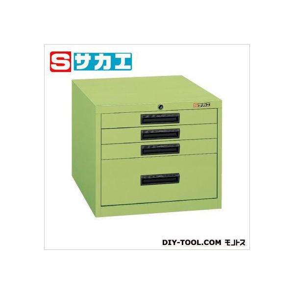 仕切り板が標準装備している為、部品の分類に便利です ●外寸：W500×D550×H420mm ●カラー：サカエグリーン ●質量：30kg ●H57：3段、H172：1段 ●セット内容（付属品）：各引出しにパーティション2枚、デバイダー6枚付...