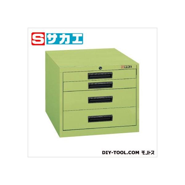 仕切り板が標準装備している為、部品の分類に便利です ●外寸：W500×D550×H420mm ●カラー：サカエグリーン ●質量：31kg ●H57：2段、H115：2段 ●セット内容（付属品）：各引出しにパーティション2枚、デバイダー6枚付...