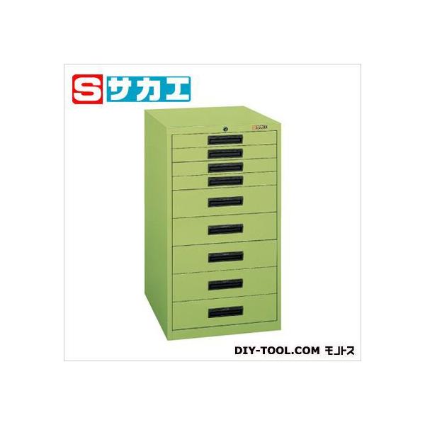 仕切り板が標準装備している為、部品の分類に便利です ●外寸：W500×D550×H880mm ●カラー：サカエグリーン ●質量：65kg ●H57：4段、H115：5段 ●セット内容（付属品）：各引出しにパーティション2枚、デバイダー6枚付...